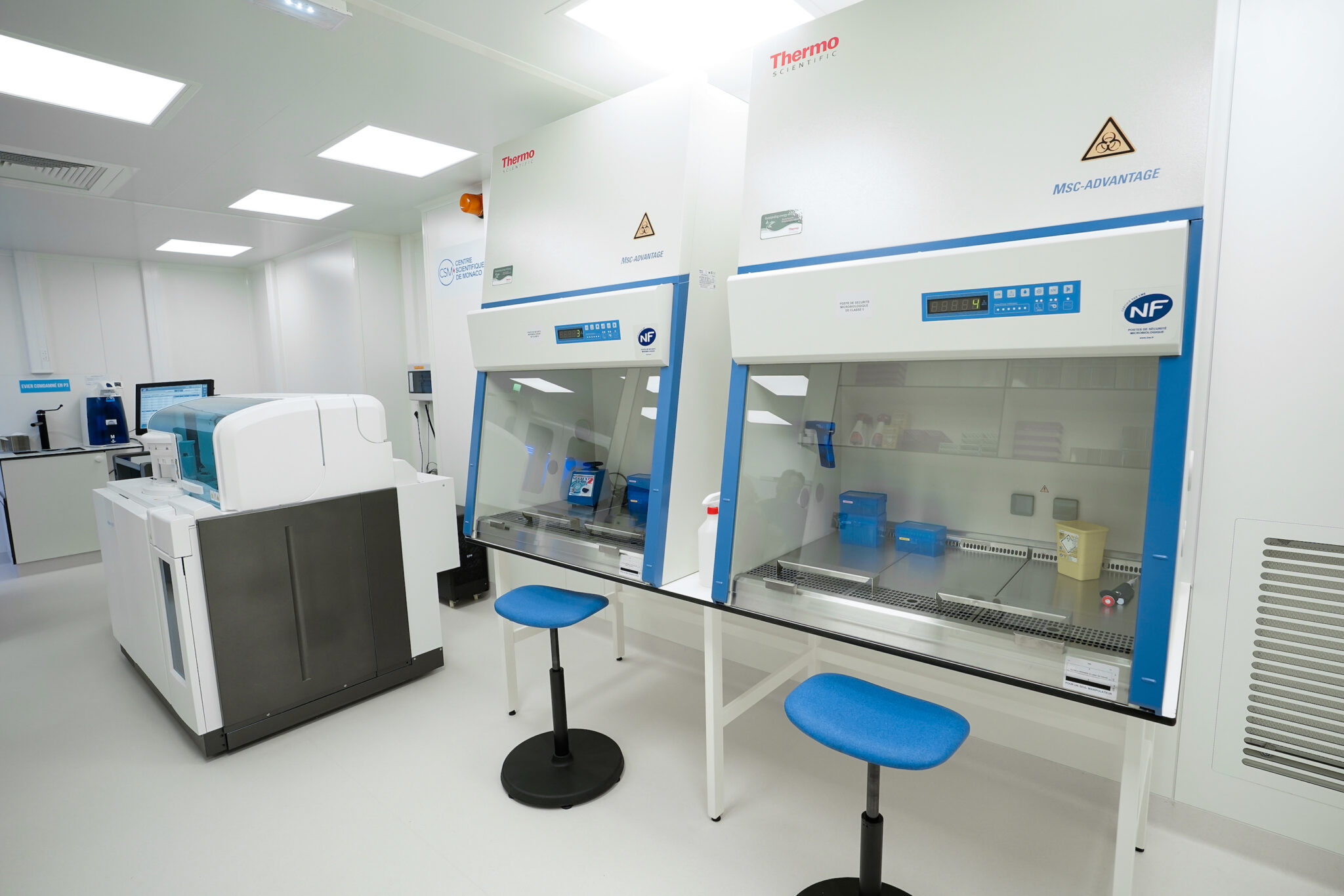 PRESENTATO IL NUOVO LABORATORIO P3 AL CSM PER I TEST PCR