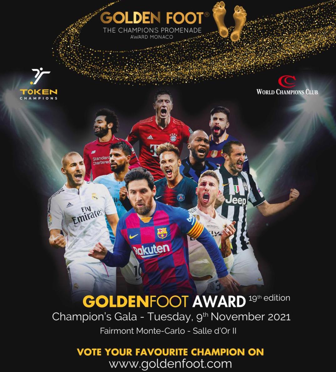 INIZIO VOTAZIONI PER GOLDEN FOOT AWARD 2021