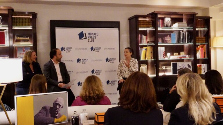 AL MONACO PRESS CLUB LA GIORNALISTA ISABELLE RIVERE